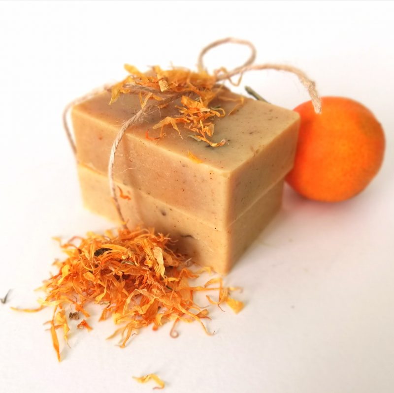 JABÓN ARTESANAL de CALÉNDULA piel Natural 💮 Sapone di Valeria
