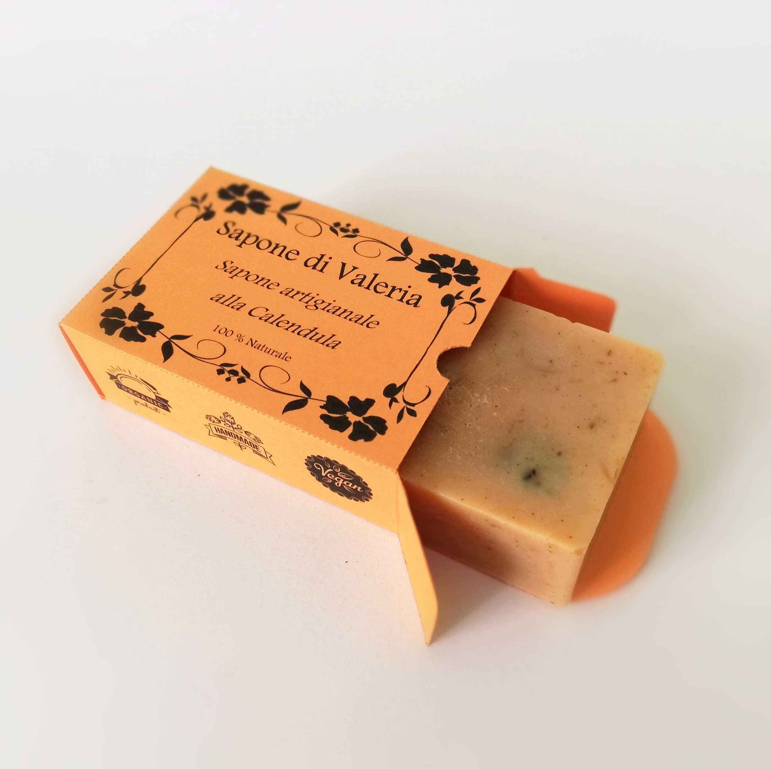 JABÓN ARTESANAL de CALÉNDULA Super SUAVE⋆ SaponediValeria ⋆